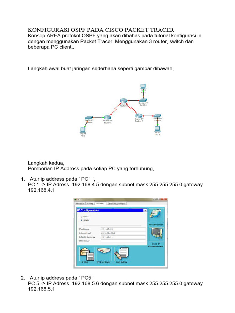 Konfigurasi Ospf Pada Cisco Packet Tracer Pdf
