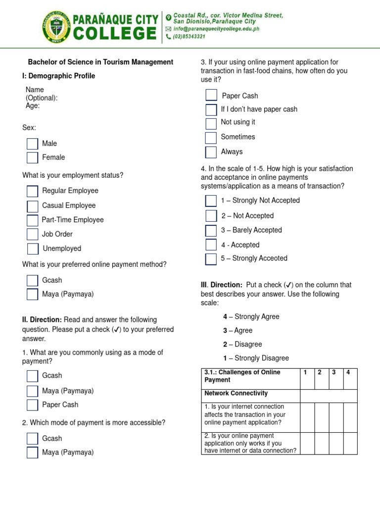 Research Survey Questionnaire Revised 1 | Download Free PDF | Online And Offline | Internet