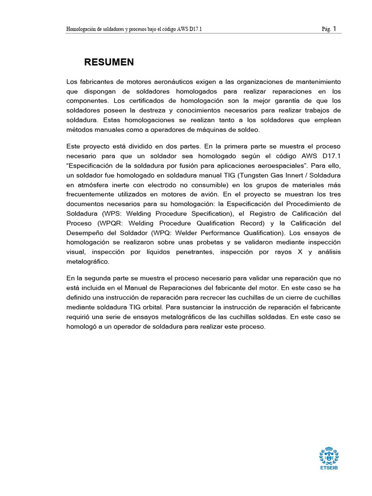 Codigo Asme Ix, Calificacion de Procedimientos de Soldadura PQR y WPS ...