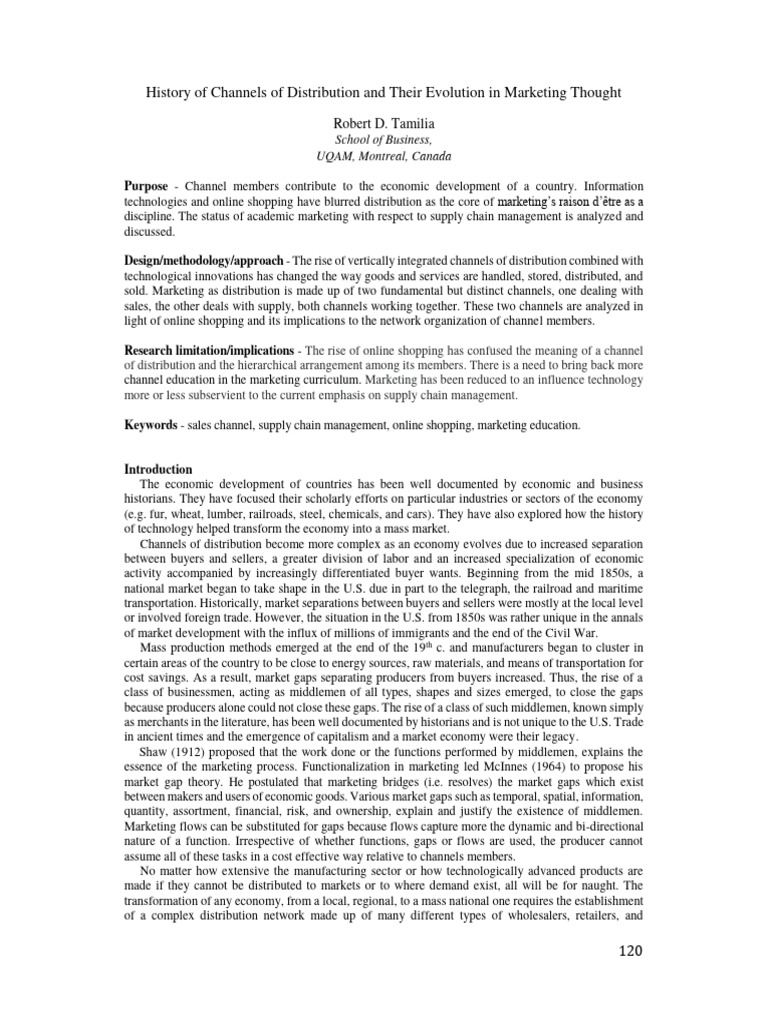 Distribution | PDF | Supply Chain Management | Sales