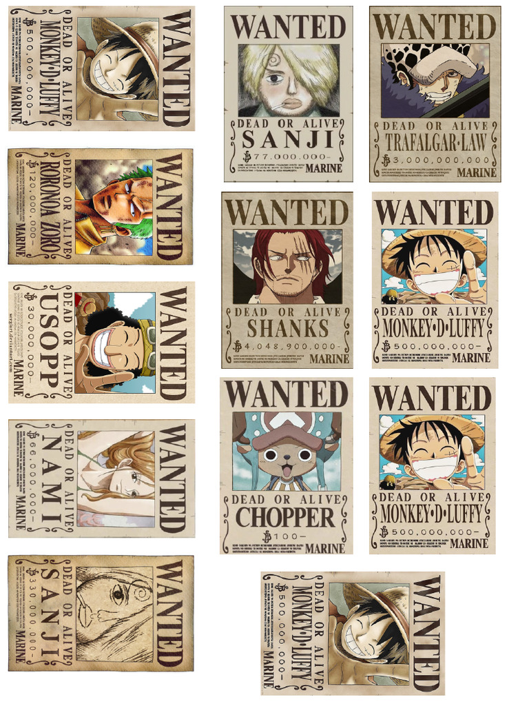 Wanted One Piece | PDF