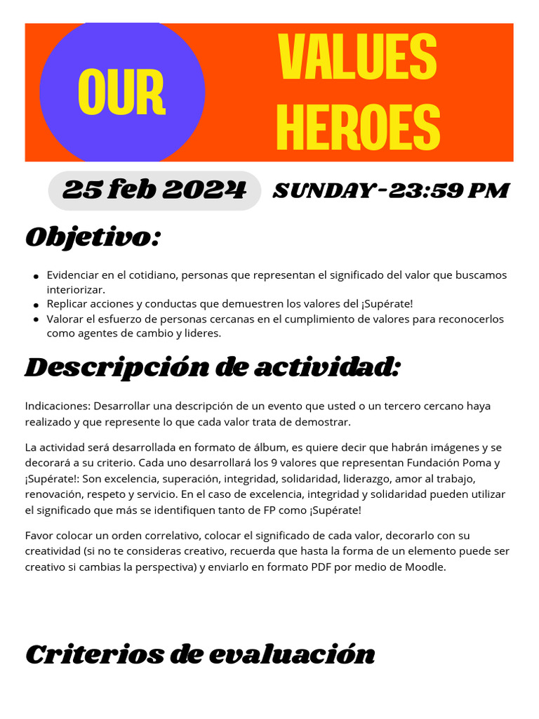 OUR VALUES HEROES-25 Feb 24 | PDF