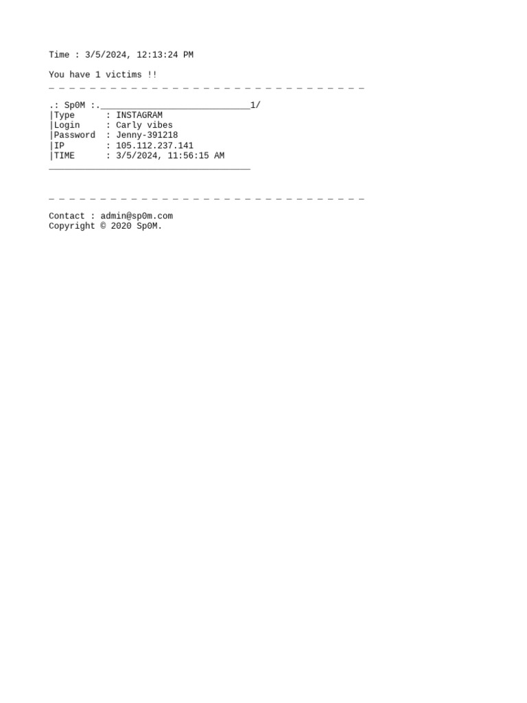 Sp0m Victims (2024 - 3 - 5) | PDF | Career & Growth | Social Science