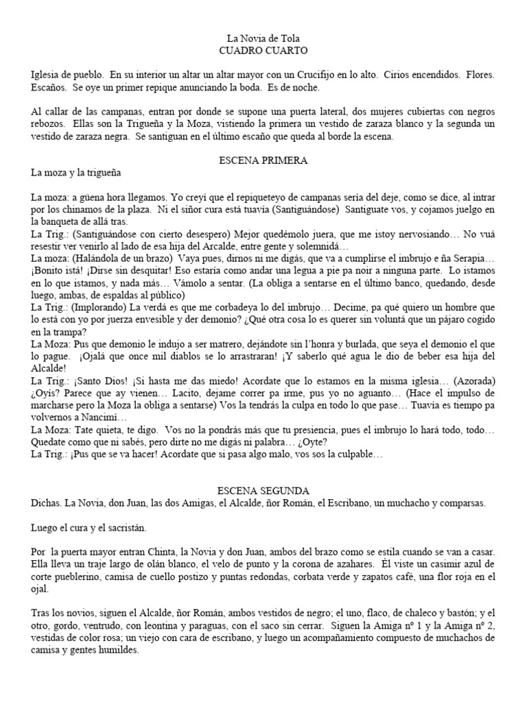 La Novia de Tola | PDF | Amor