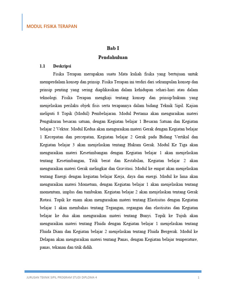 Modul Fisika Terapan D4 | PDF