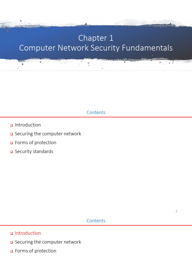 Computer Network Security Fundamentals | PDF | Computer Network | Information Security