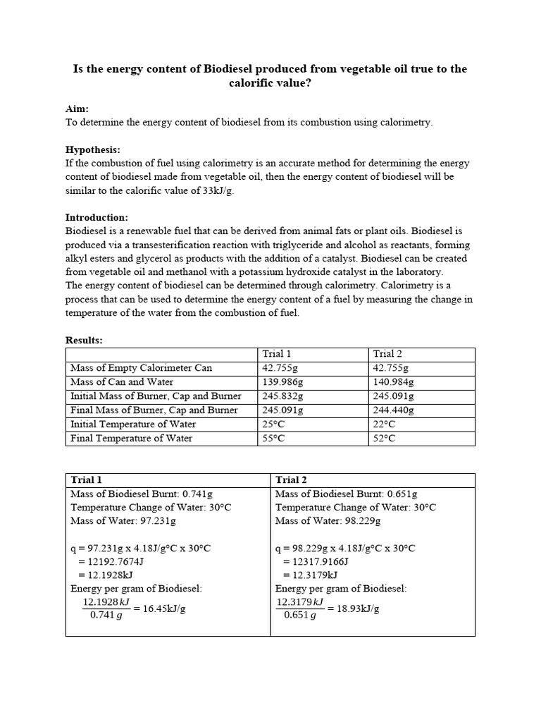 Testing of Biodiesel | PDF | Biodiesel | Experiment