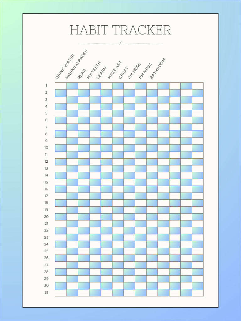 Habit Tracker | PDF