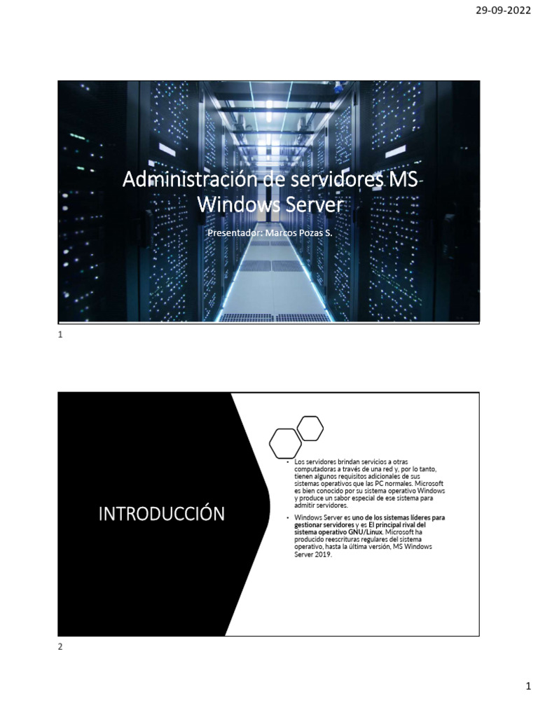 INTRO WinServer | PDF | Microsoft Windows | Windows Server 2008