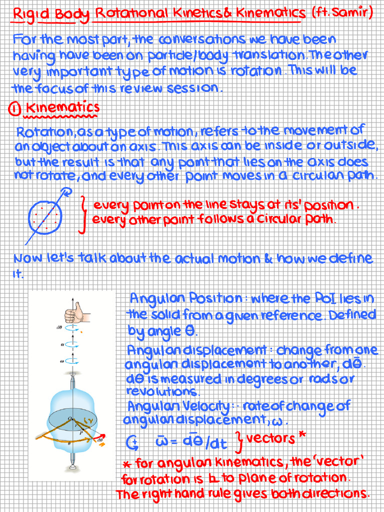 Rotational Kinematics (Filled) | PDF
