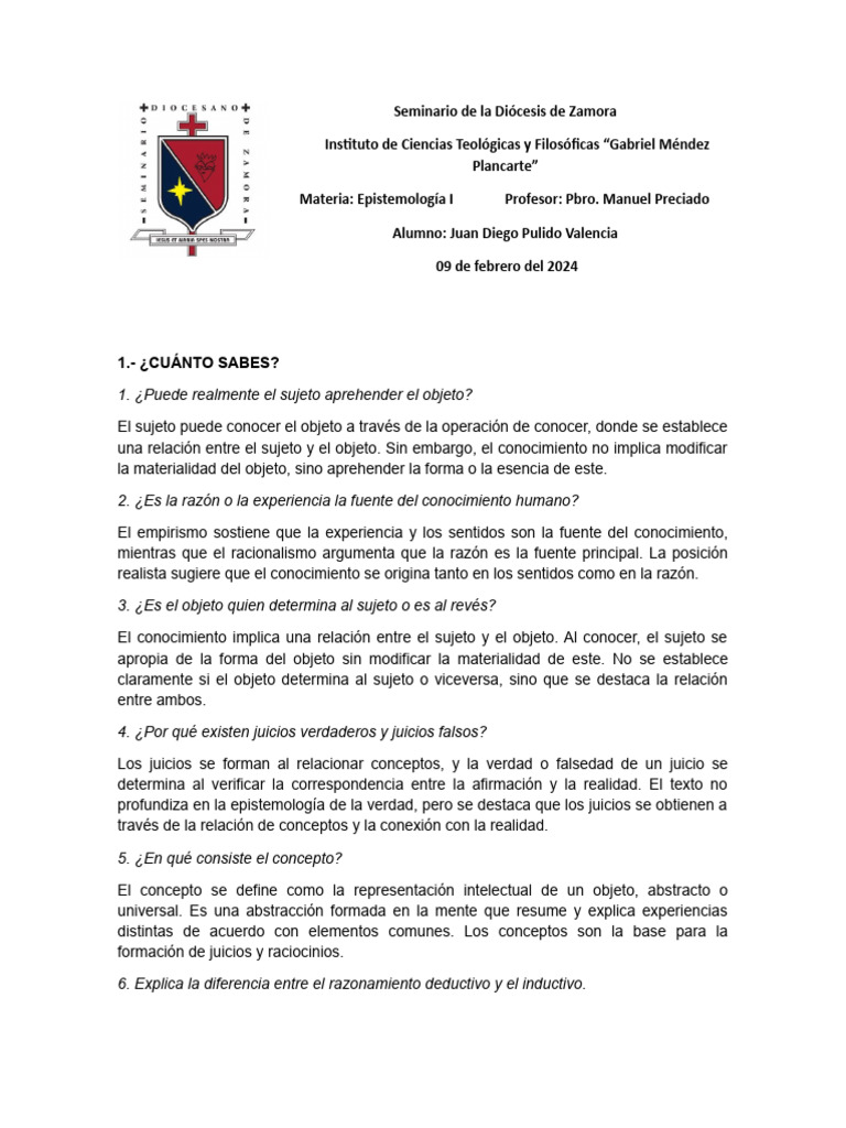 Episteme 3 | PDF | Conocimiento | Verdad