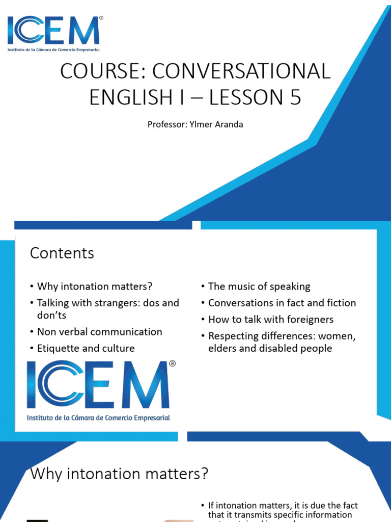 Mastering Conversational English Skills | PDF | Body Language ...