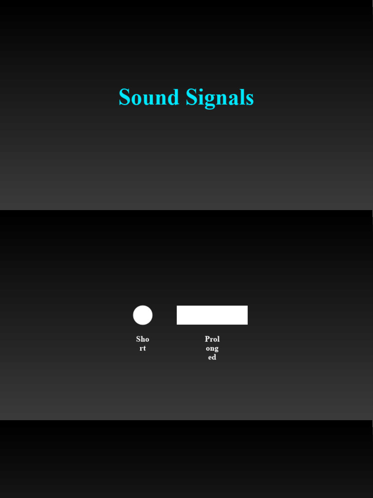 PSCT COLREGS Sounds Flashcards | PDF