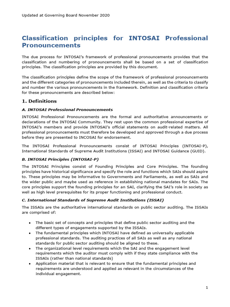 Annex-2-IFPP-classification-principles-approved-at-GB-nov-2020-002-2 | PDF | Audit | Financial Audit