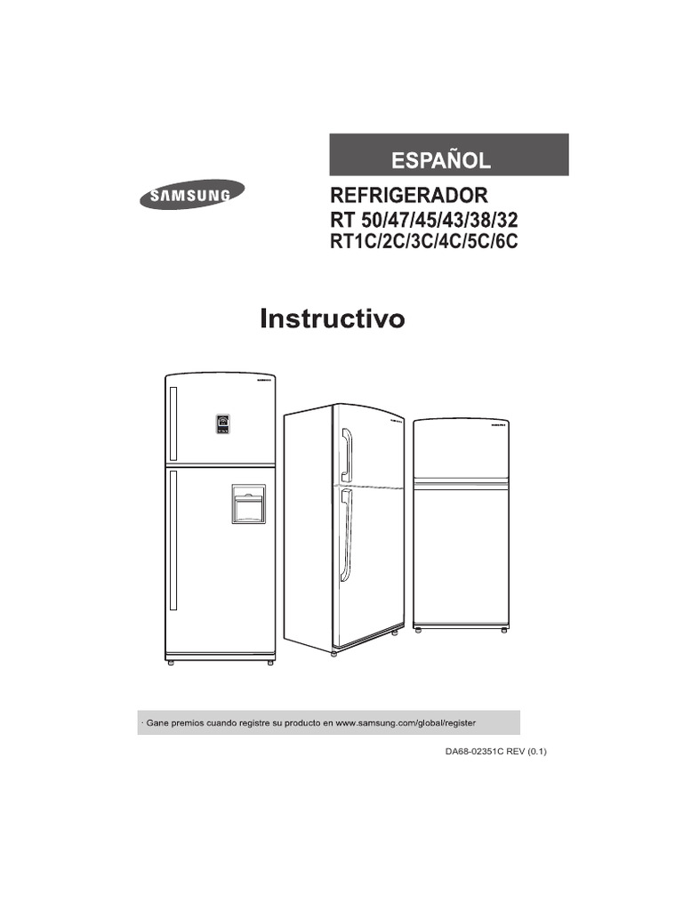 RT1C/2C/3C/4C/5C/6C | PDF | Refrigerador | Agua