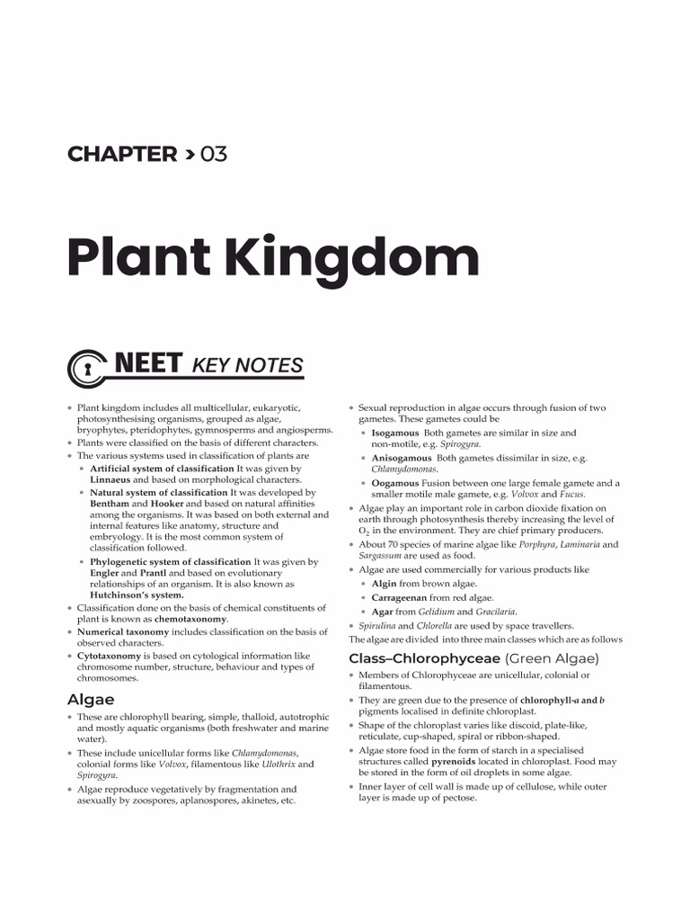 Plant Kingdom | PDF