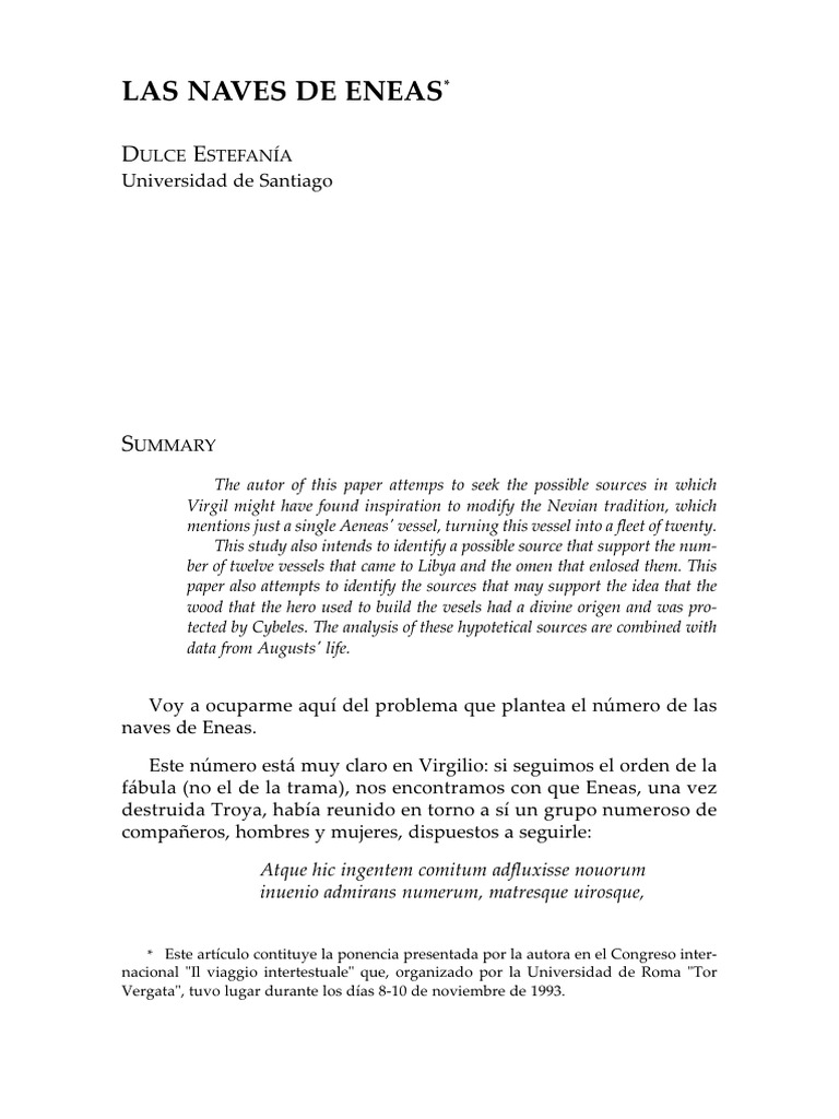 Naves de Enea | PDF | Argonautas | Eneas