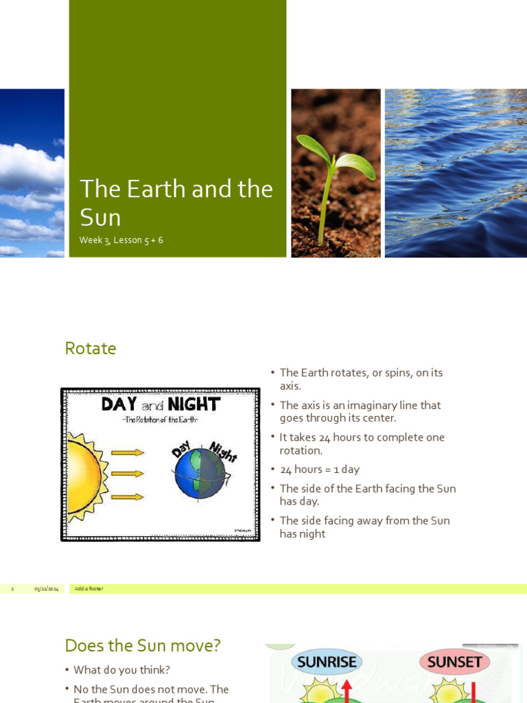 The Earth and The Sun | PDF