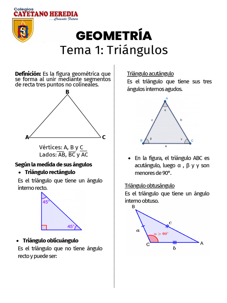 GEOMETRÍA | PDF | Triángulo | Geometría del plano euclidiano