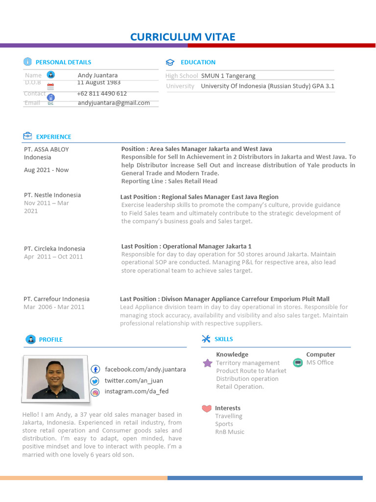 CV. Andy Juantara - Update | Download Free PDF | Sales | Marketing
