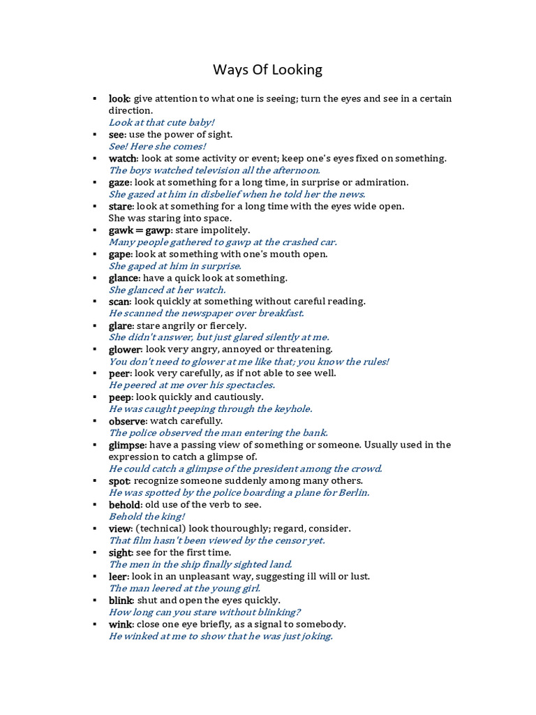 Ways of Looking | PDF