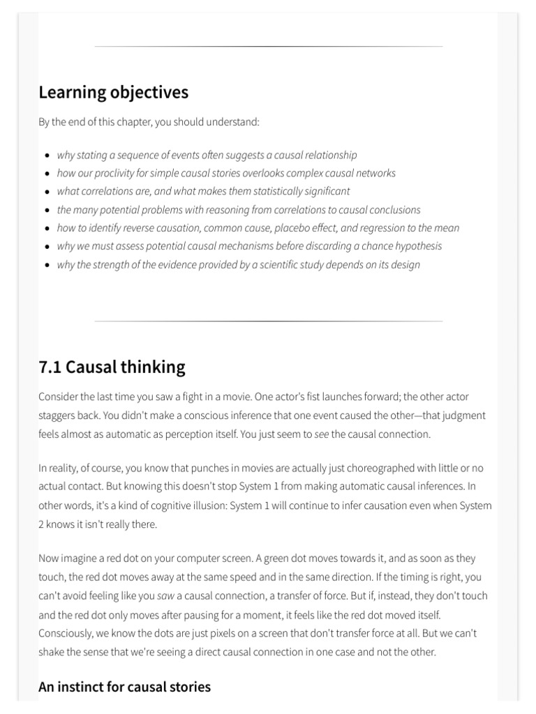 CHP 7 | PDF | Causality | Statistics