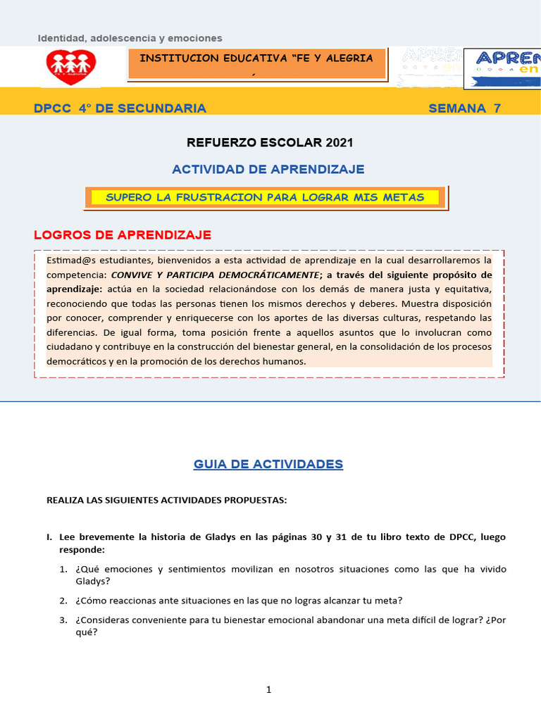 DPCC 4° Semana 7 | PDF