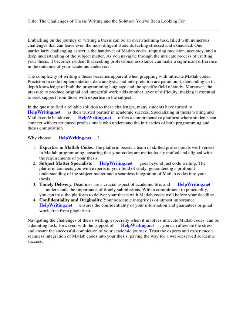 Thesis Handover Matlab Codes | PDF