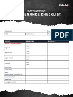 Telehandler-Pre Use Inspection-Checklist | PDF | Technology & Engineering