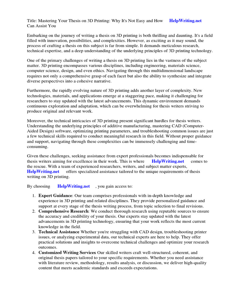 Thesis 3d Printer | Download Free PDF | 3 D Printing | Printer (Computing) Thesis 3d Printer | Download Free PDF | 3 D Printing | Printer (Computing)