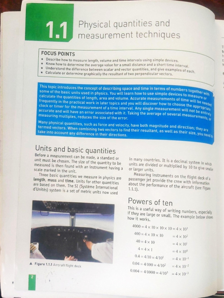 Physics o Level Cambridge Hodder Education Chapter 1.1 | PDF