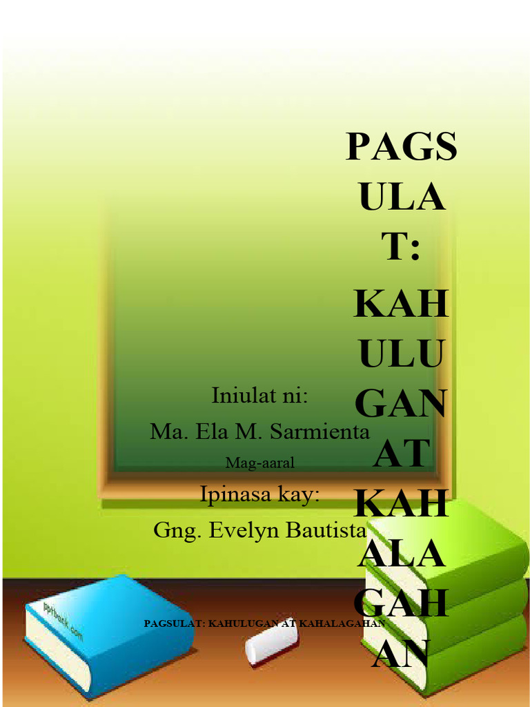 Ulat Sa Filipino | PDF