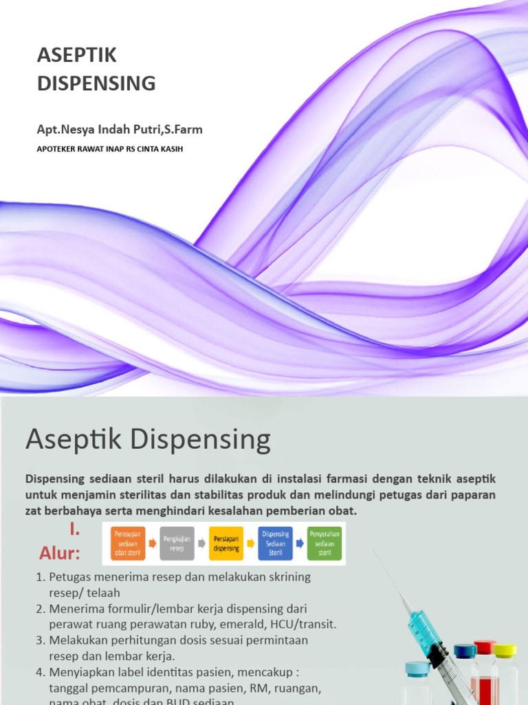 Materi 1. Aseptik Dispensing | PDF