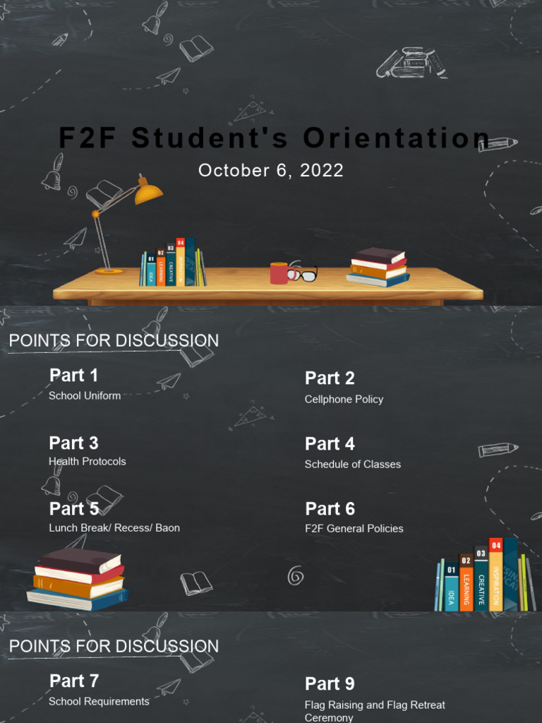 SHS F2F Students Orientation 1 | PDF
