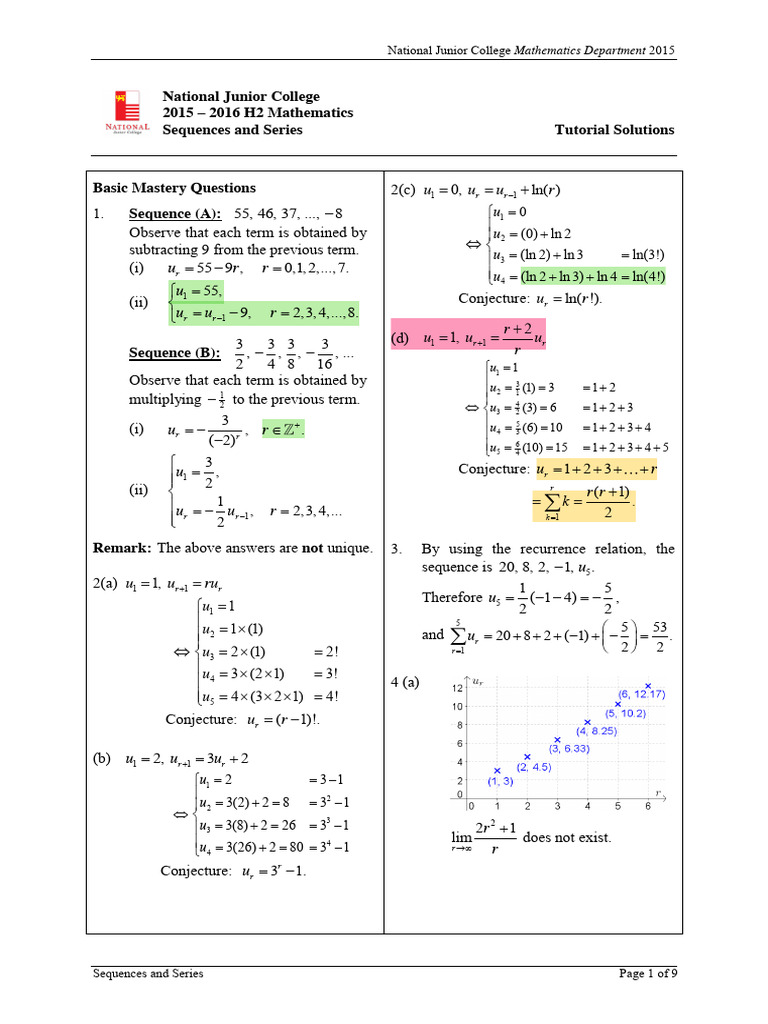 SnS Tutorial_Solutions | PDF | Mathematical Analysis | Applied Mathematics