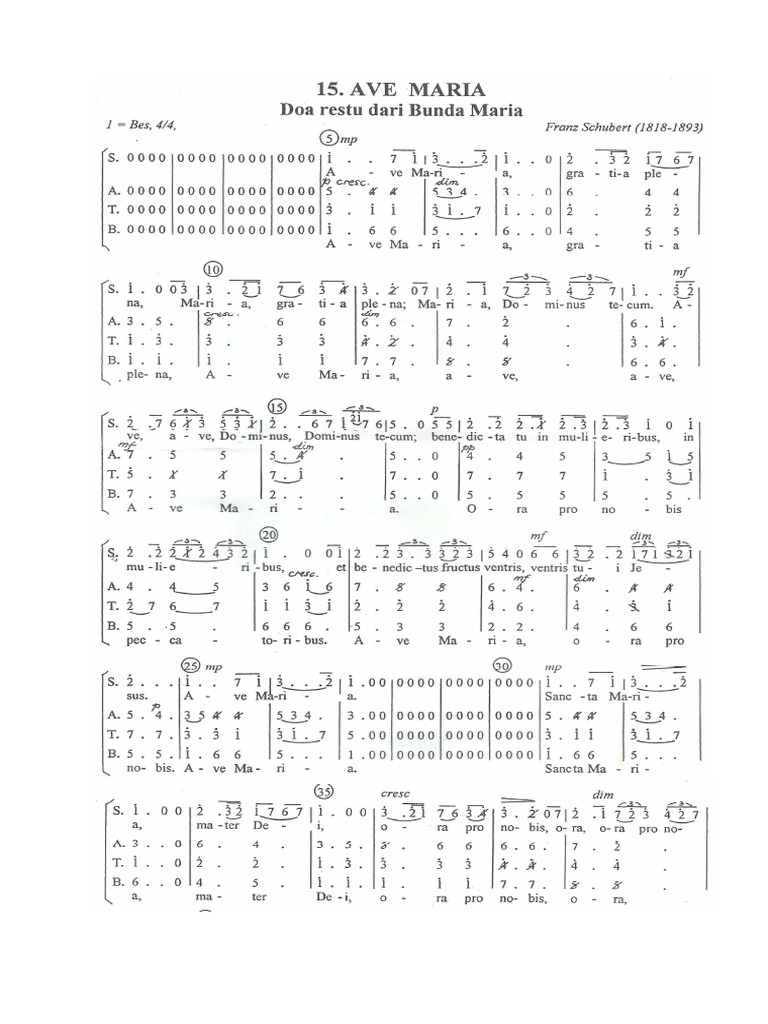 Ave Maria - Shumbert | PDF