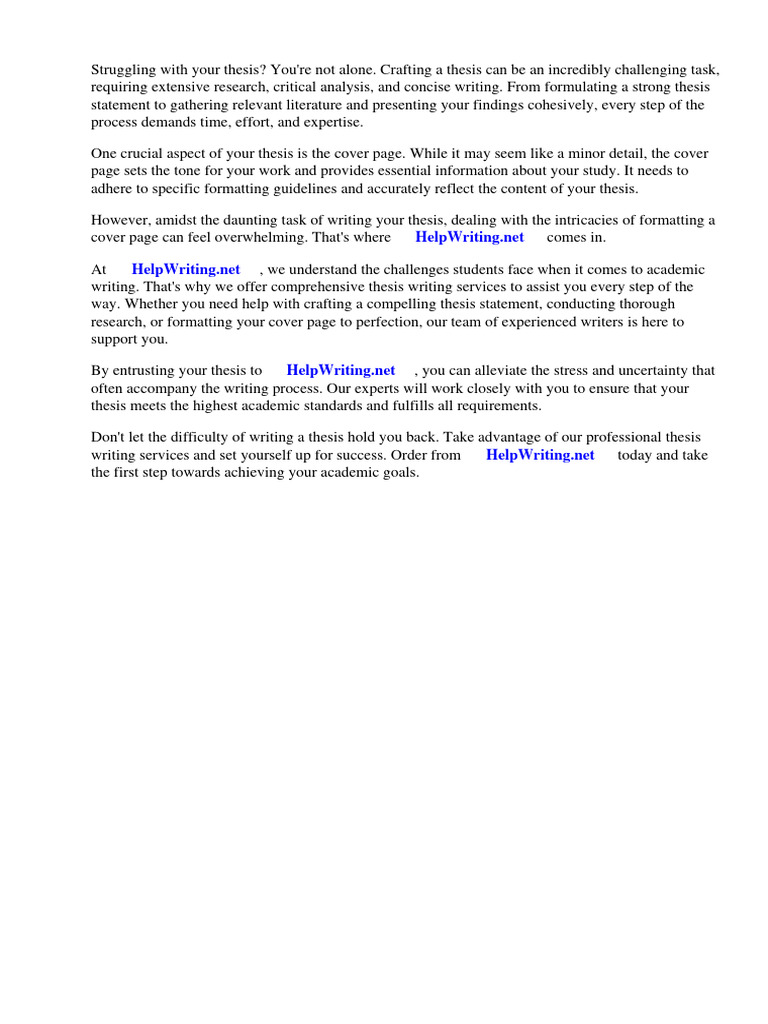 Upm Thesis Cover Page | PDF | Thesis