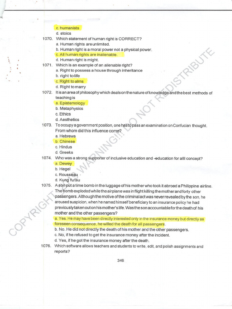 Professional Education Practice Drills Part-2 | PDF | Developmental Psychology | Cognitive ...