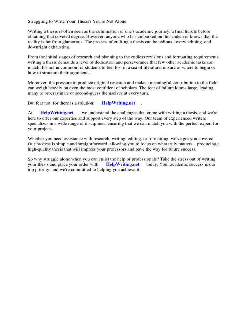 Writing Thesis Boring | PDF | Thesis | Essays