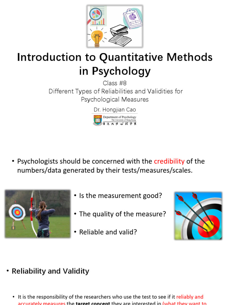 Understanding Reliability and Validity in Psychology | PDF | Validity ...