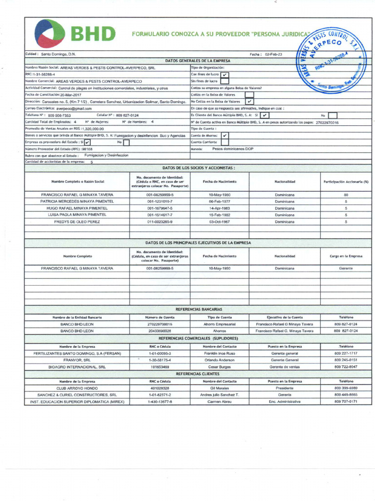 Formulario Conozca Su Cliente y Anexos | PDF