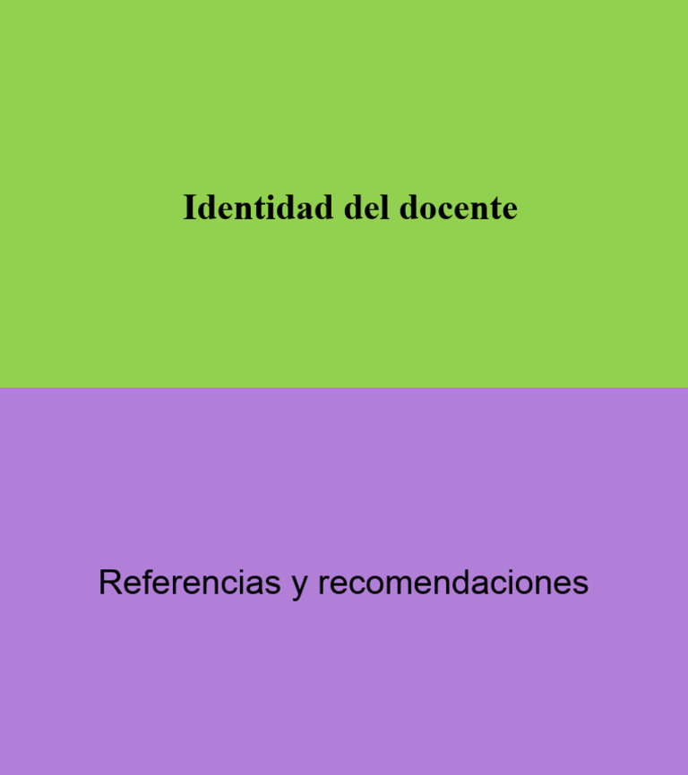 Identidad Del Docente | PDF