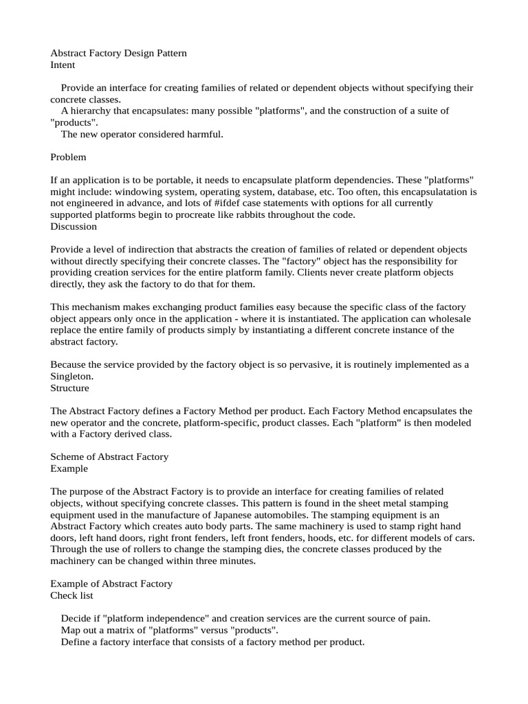 Abstract Factory 2 | PDF | Class (Computer Programming) | Object (Computer Science)