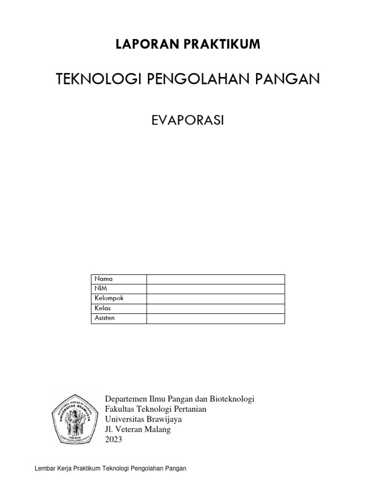 LKP M6 Evaporasi | PDF