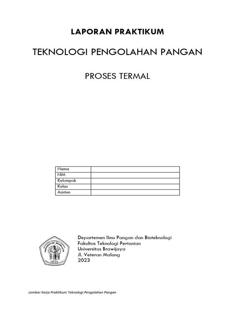 LKP M5 Proses Termal | PDF