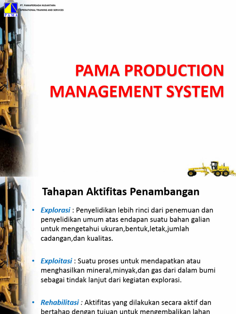Pama Production Management System | PDF
