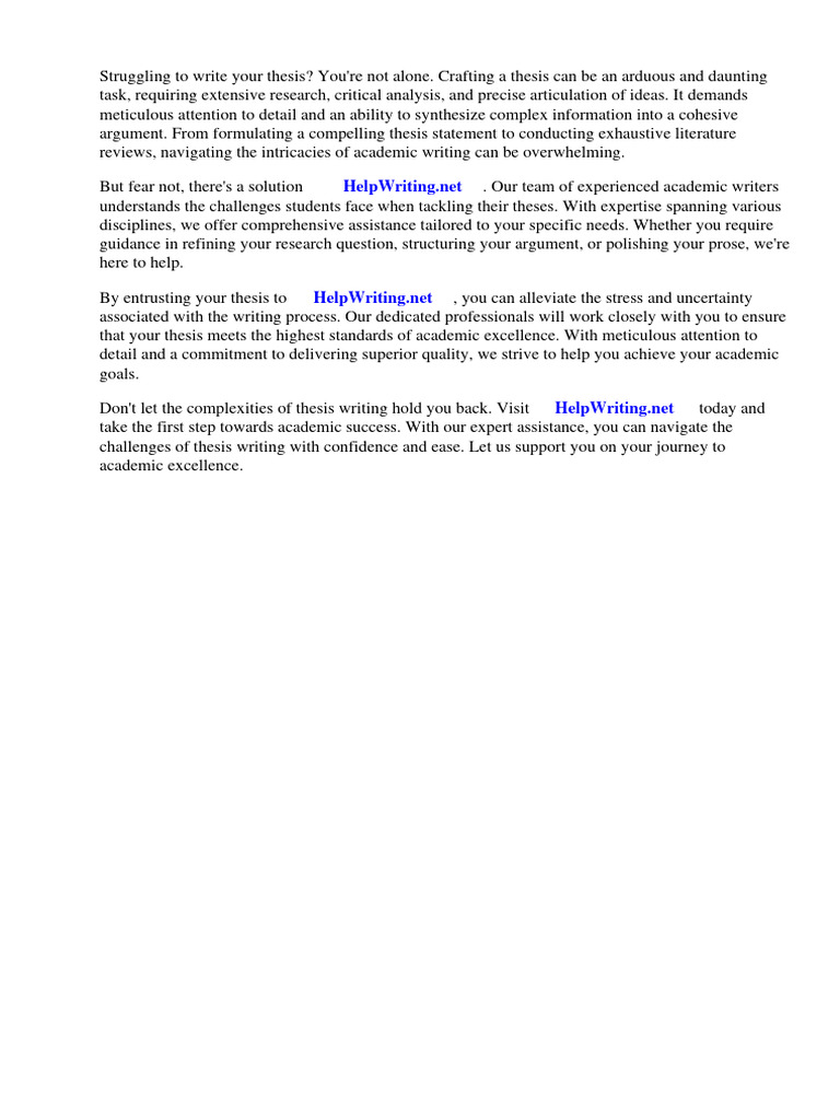 Thesis Elevator Pitch | PDF