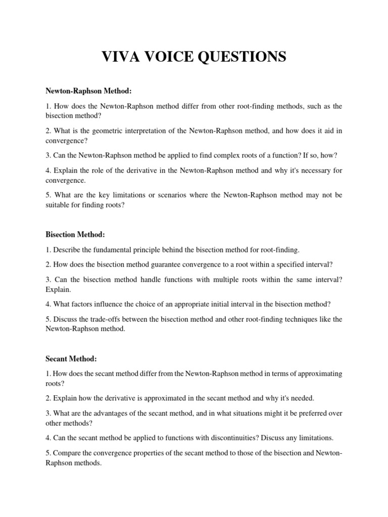 Viva Voice | PDF | Mathematical Relations | Mathematical Analysis