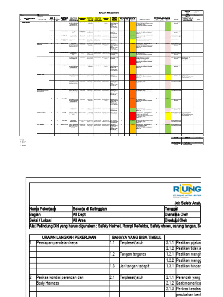 IBPR & JSA Bekerja Diketinggian | PDF