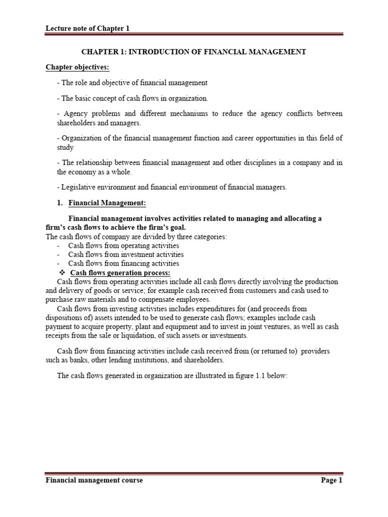 Chapter 1 Lecture Note | PDF | Stocks | Investing Chapter 1 Lecture Note | PDF | Stocks | Investing